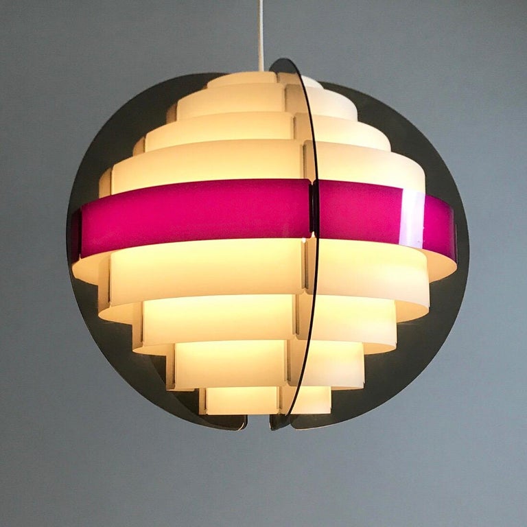 Huge Ceiling Light by Brylle and Jacobsen for Quality System, Denmark ...