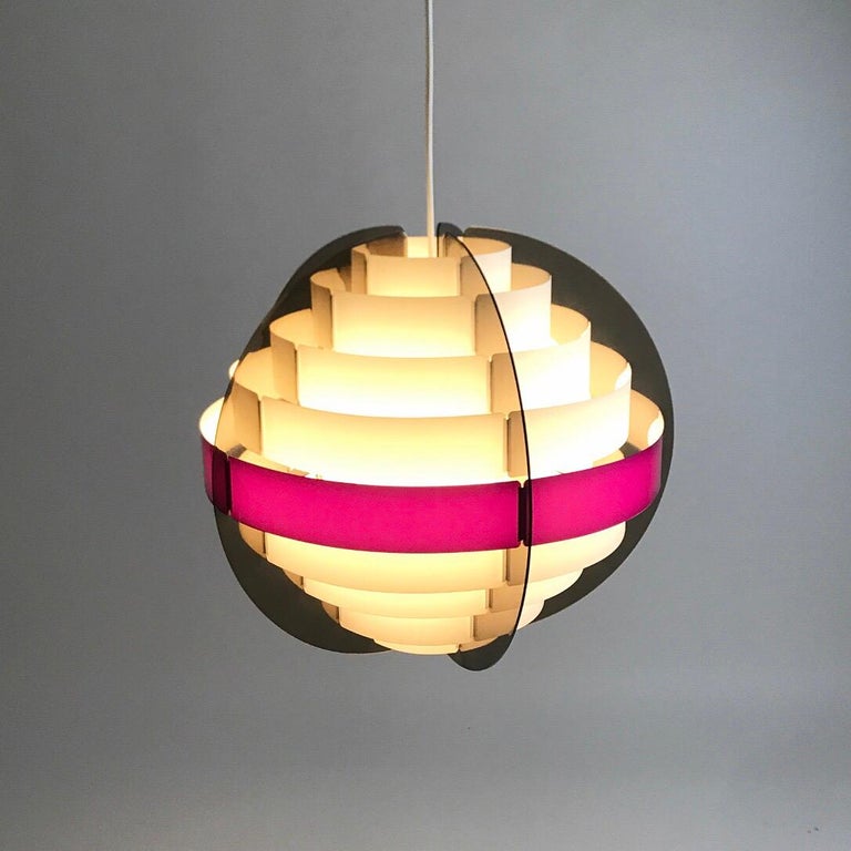 Huge Ceiling Light by Brylle and Jacobsen for Quality System, Denmark ...