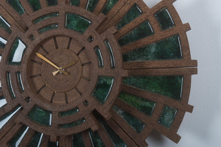 Huge Cement Glass Brutalist Wall Clock from the 1970s at 1stDibs ...