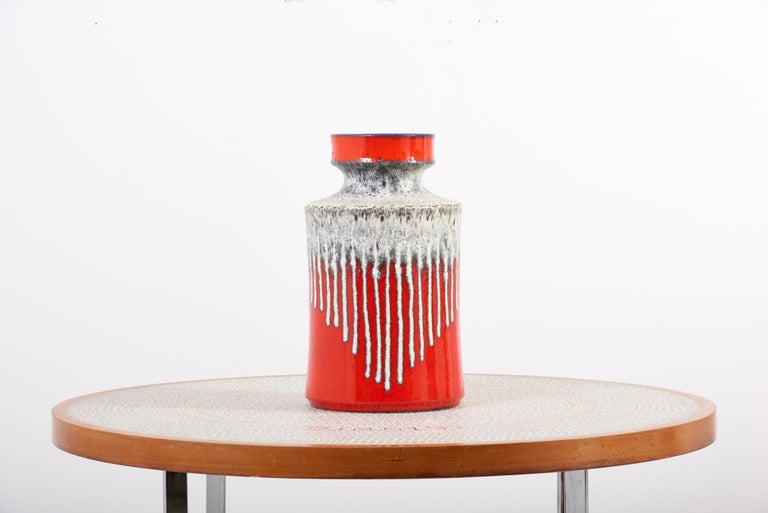 Huge Fat Lava Ceramic Floor Vase by Bay Keramik, West-Germany, 1960s at ...
