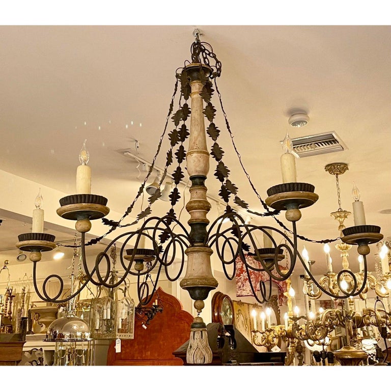 Huge Formations Furniture Company Italian Country Chandelier at 1stDibs