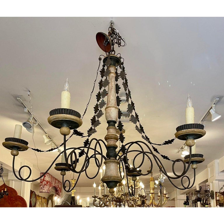 Huge Formations Furniture Company Italian Country Chandelier at 1stDibs
