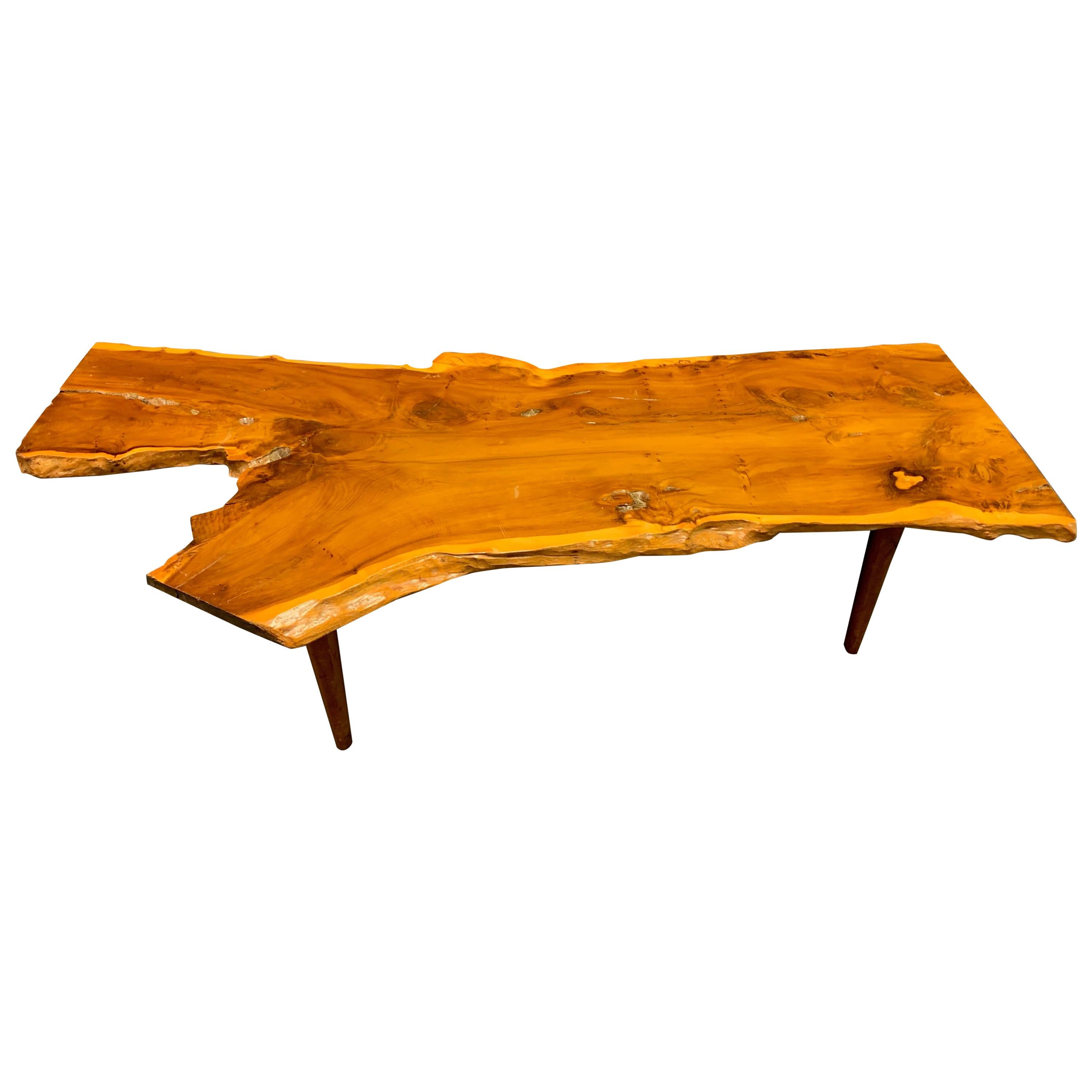 Free Edge Coffee Table By George Nakashima For Sale at 1stDibs