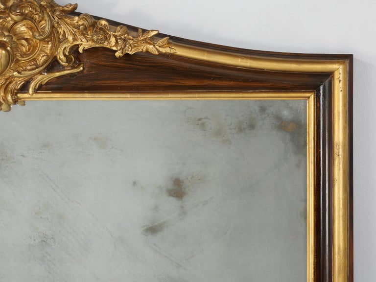 Huge French Rococo Style Mirror of a Grand Scale with Real 24-Karat ...