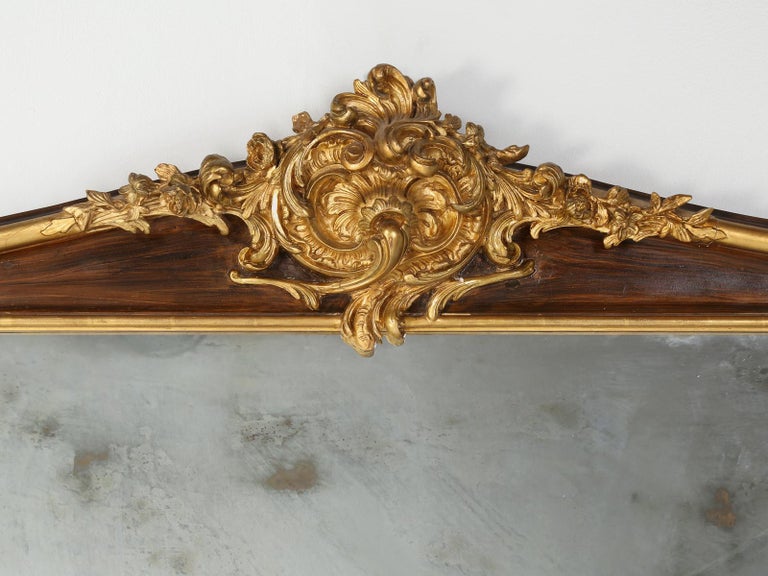 Huge French Rococo Style Mirror of a Grand Scale with Real 24-Karat ...