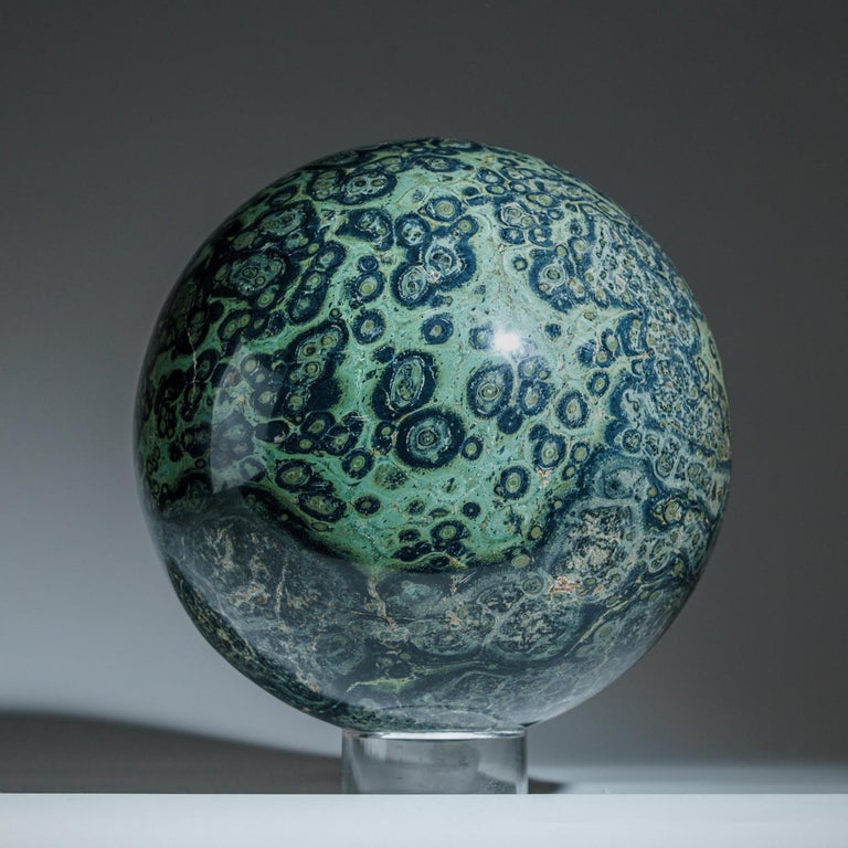 Huge Genuine Polished Kambaba Jasper Sphere (48 lbs) For Sale at 1stDibs