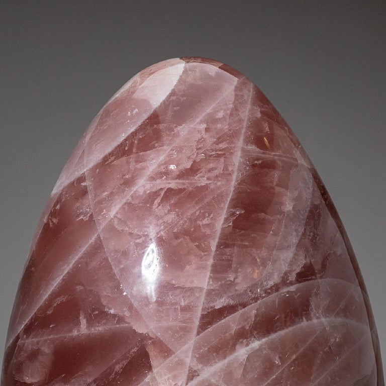Huge Genuine Polished Rose Quartz Egg from Madagascar '70 Lbs' For Sale ...