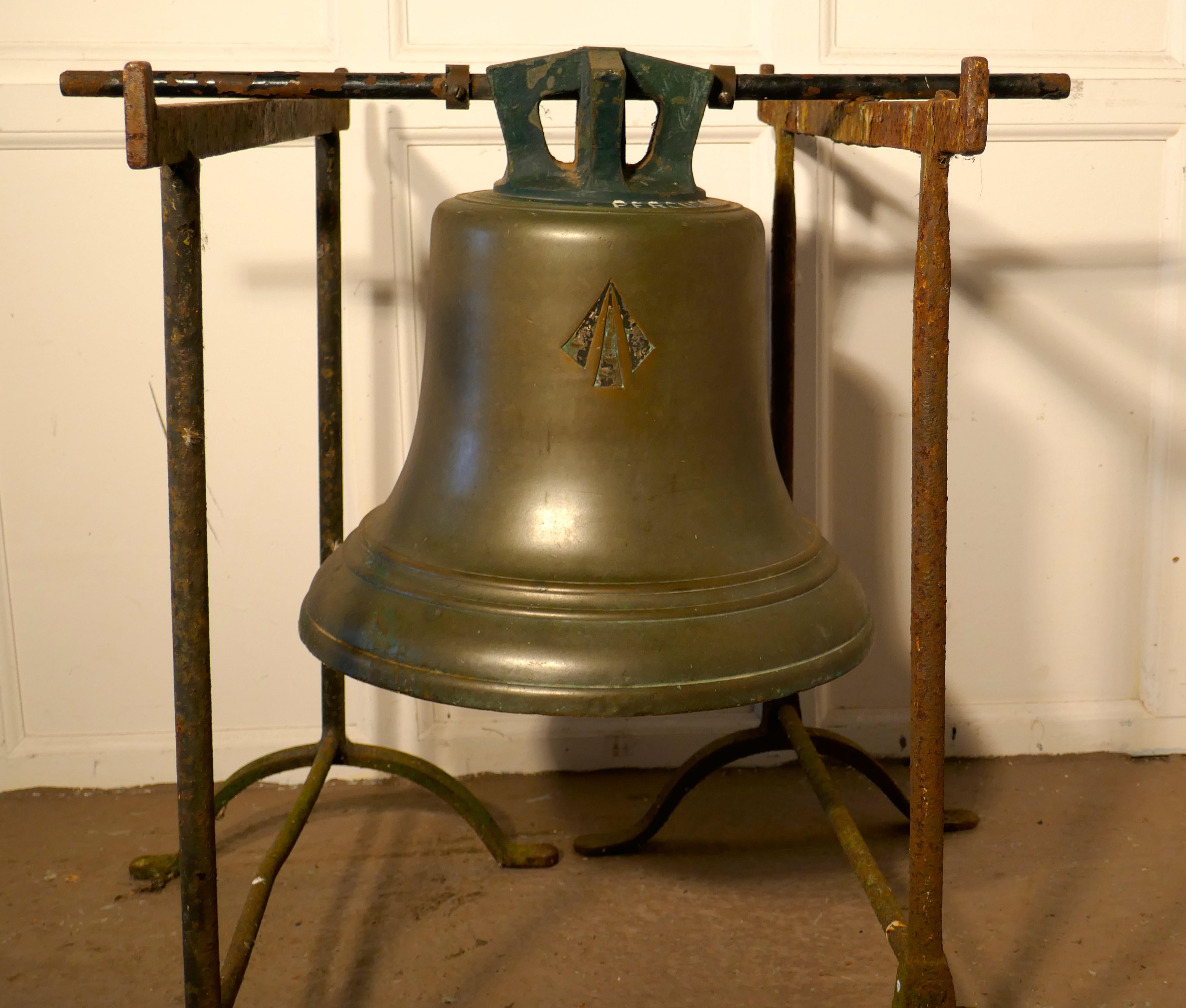 Huge Heavy Bronze Bell, Tower Bell at 1stDibs