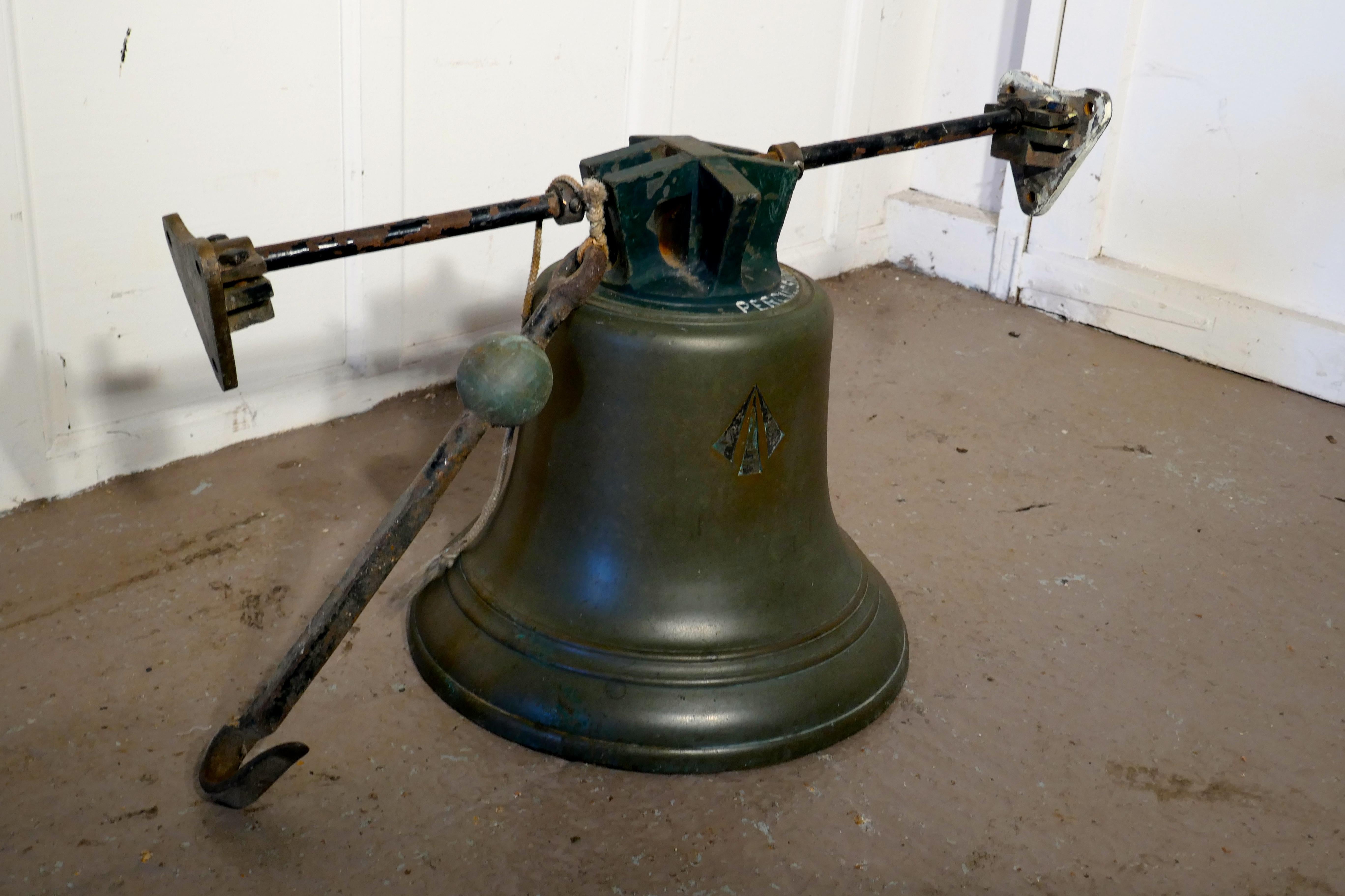 Huge Heavy Bronze Bell, Tower Bell at 1stDibs