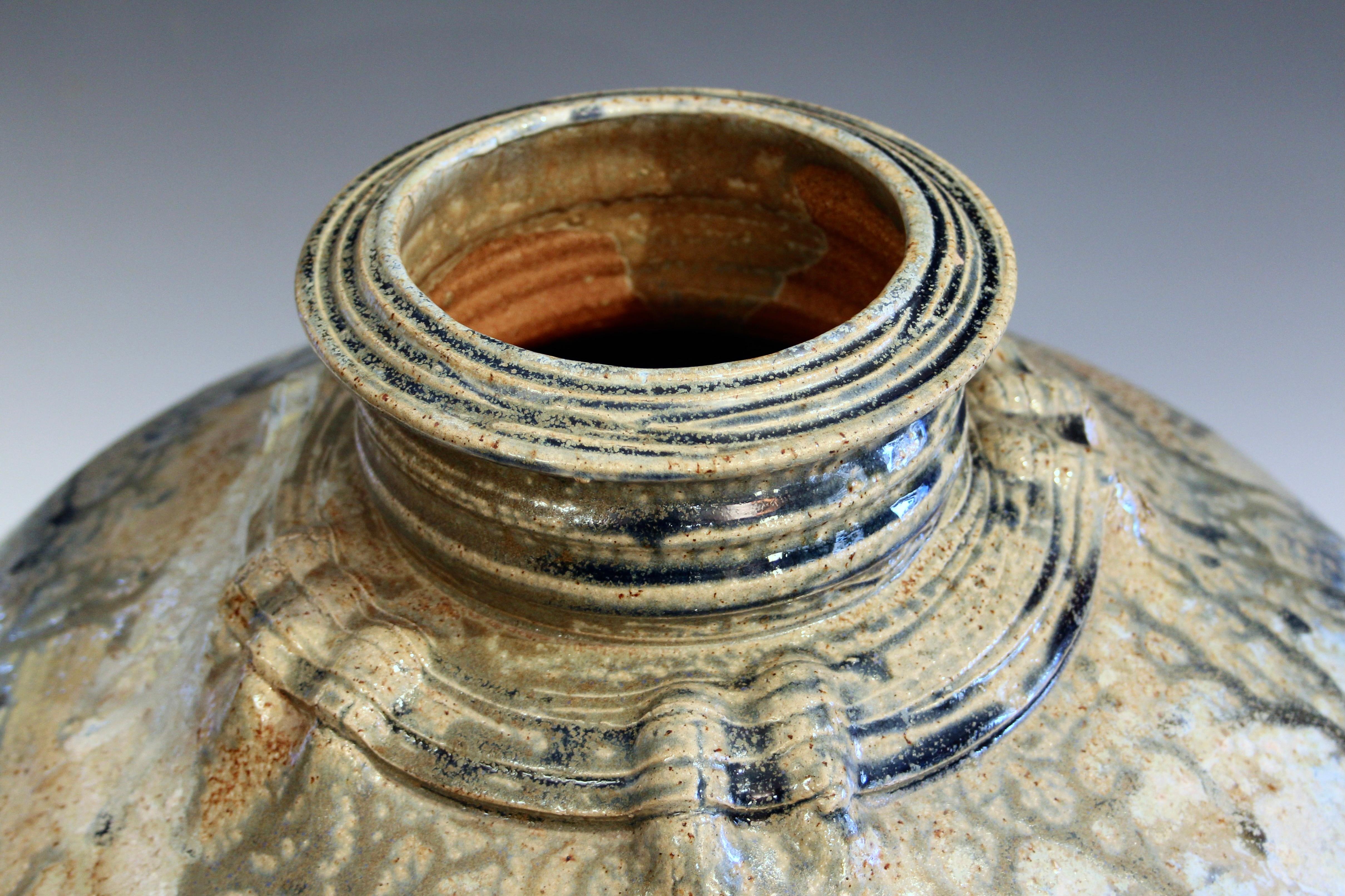 Huge Jeff Rogers Studio Pottery Vintage Vase Organic Wabi Sabi Salt ...