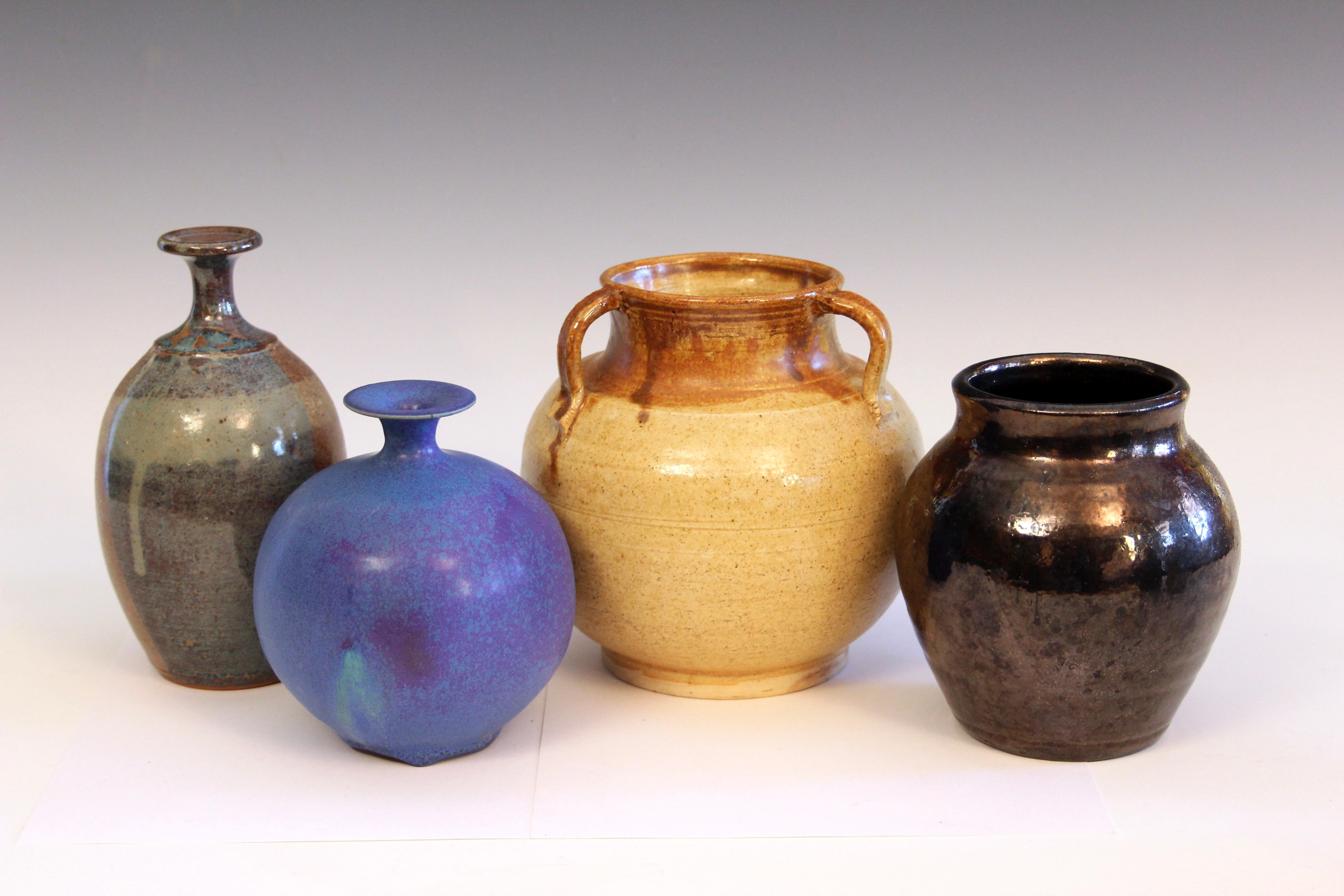 Huge Jeff Rogers Studio Pottery Vintage Vase Organic Wabi Sabi Salt ...