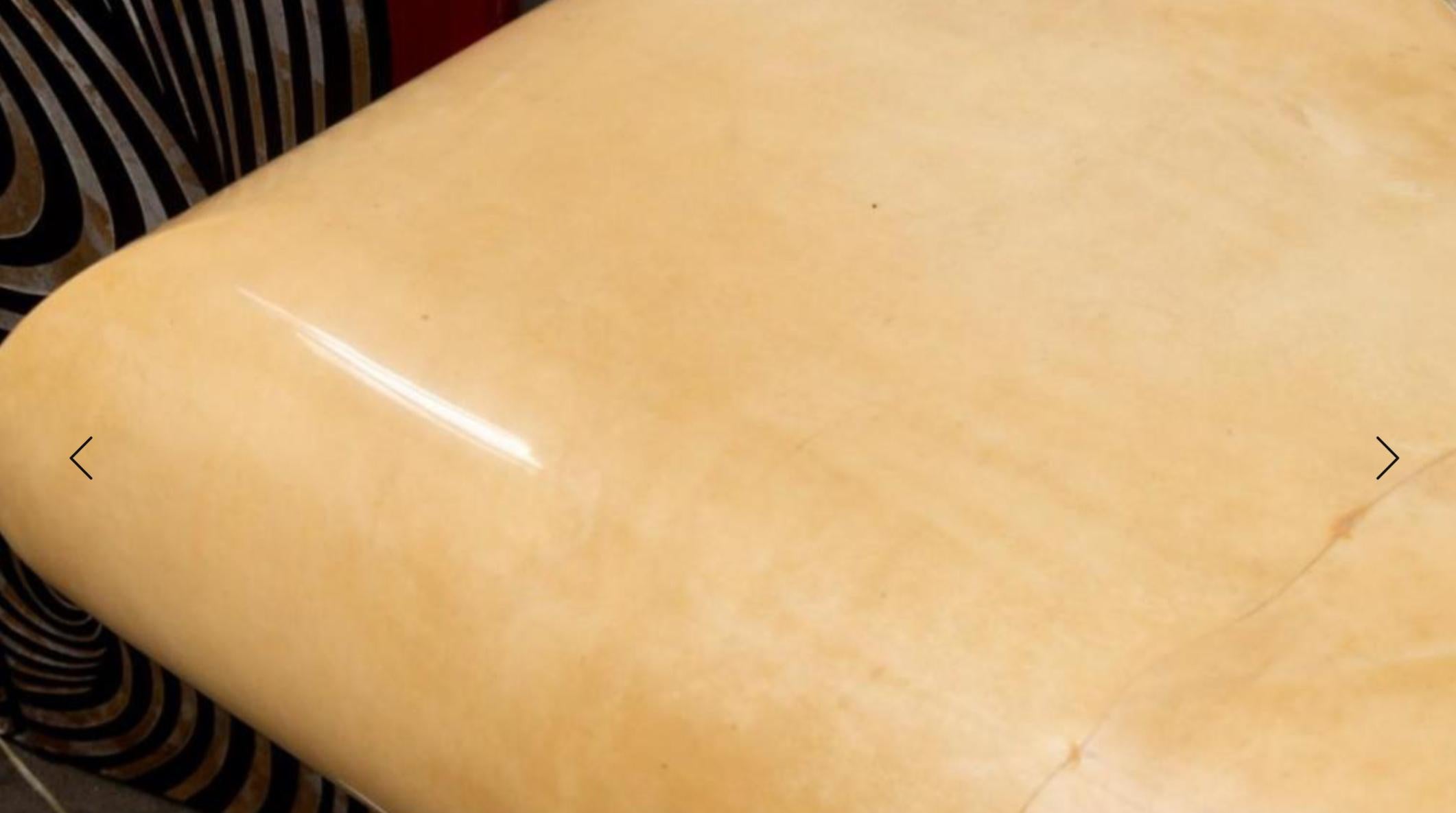 Huge Karl Springer Mid-Century Modern Pig Skin Parchment Wall Mounted ...