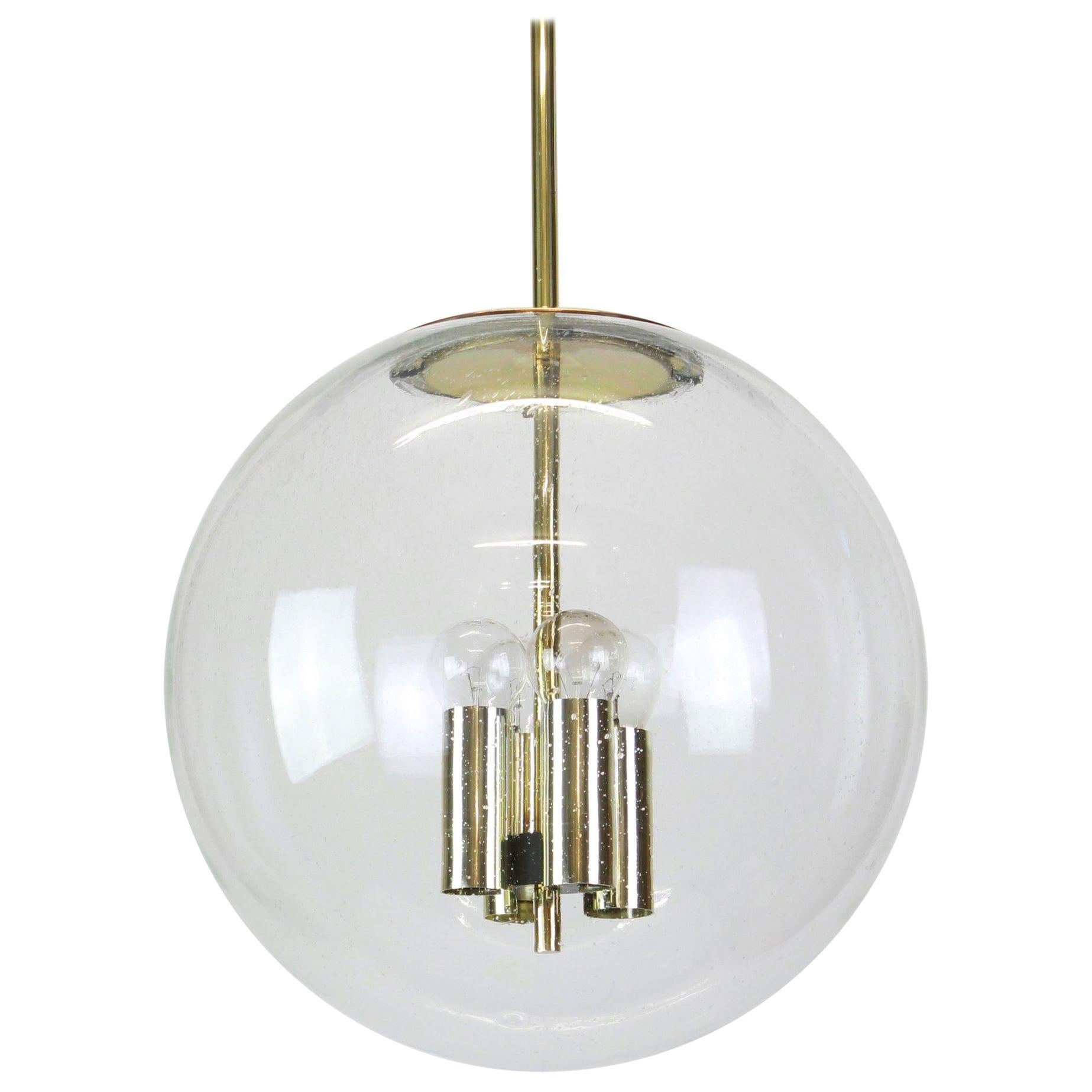 1970s Vintage Limburg Glass Ball Mid-Century Light Fixture For Sale at ...