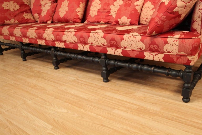 Huge Louis XIII Style Castle Sofa with Wings For Sale at 1stDibs