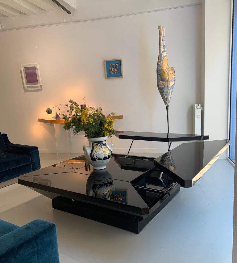 Huge low table by Fabrizzio Cocchia for Maison Jansen For Sale at 1stDibs