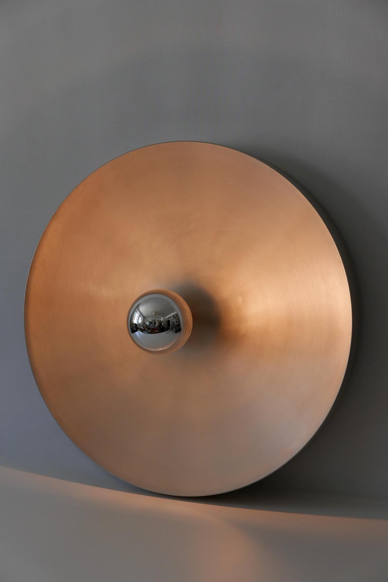 Huge Mid-Century Modern Disc Sconce or Flush Mount by Staff and Schwarz ...