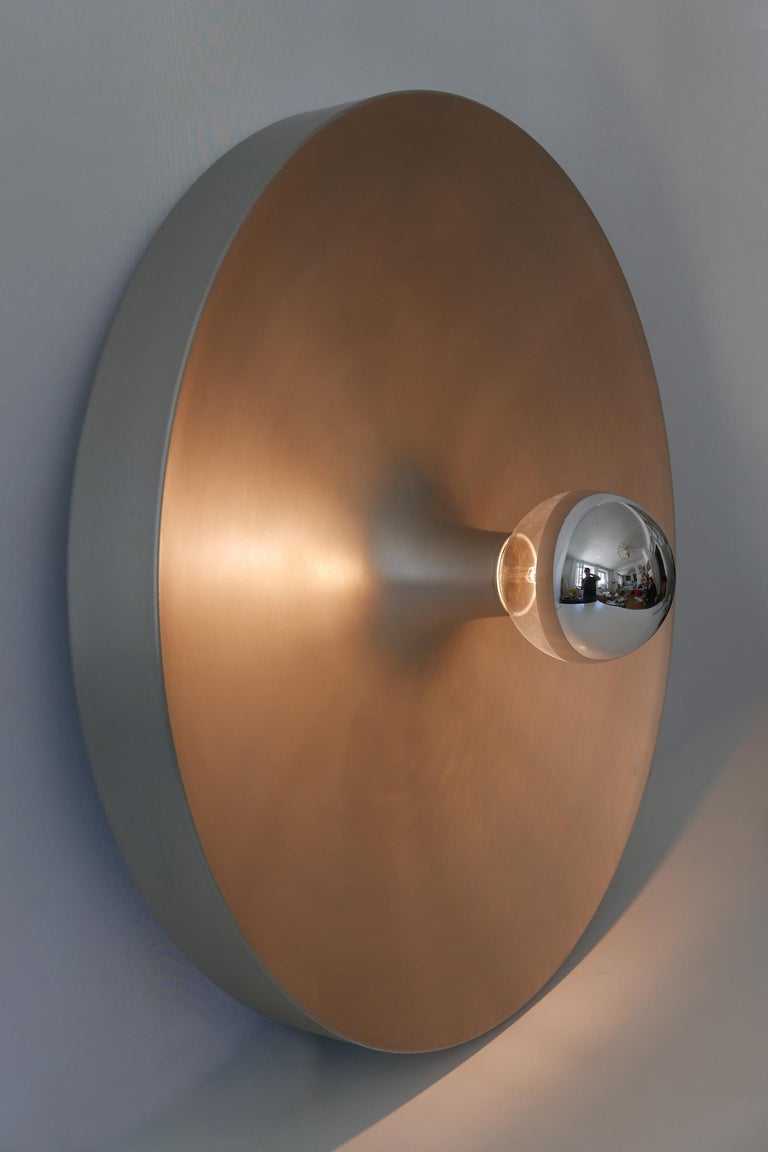 Huge Mid-Century Modern Disc Sconce or Flush Mount by Staff and Schwarz ...