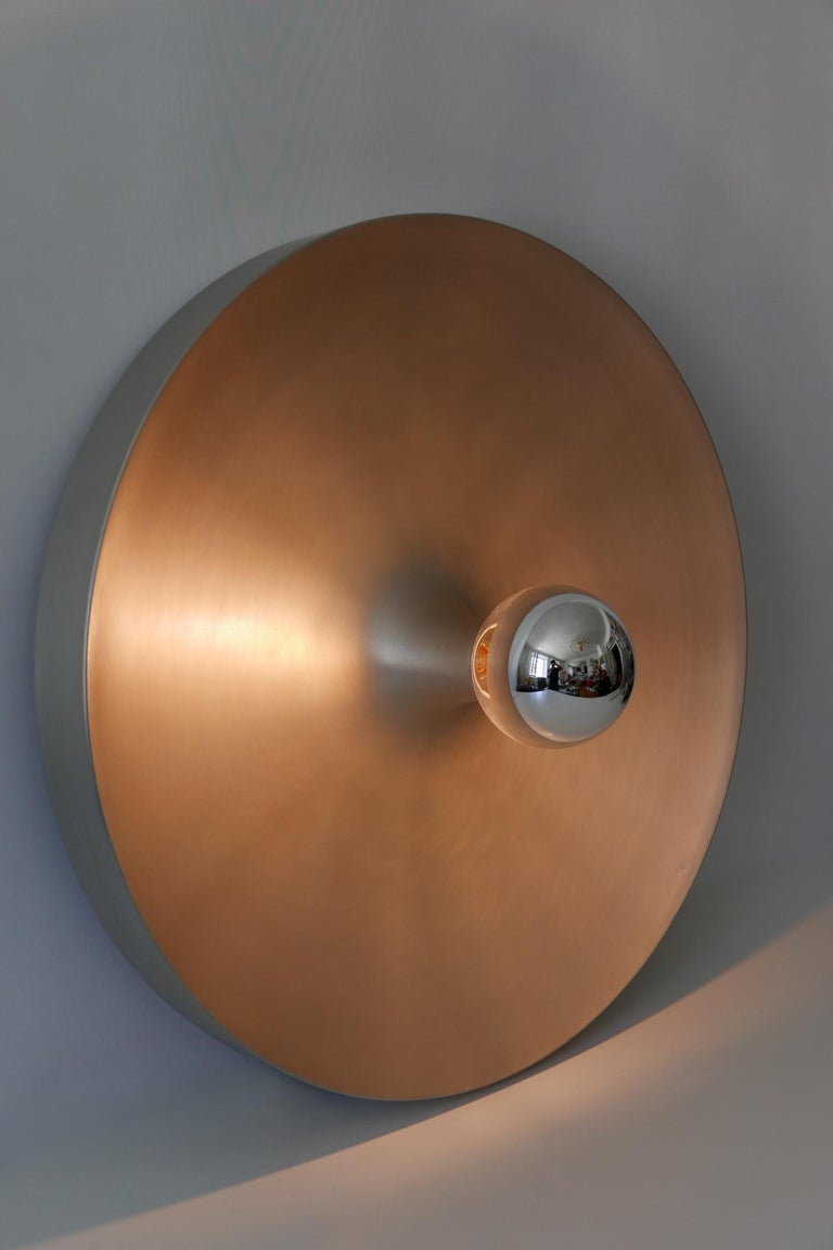Huge Mid-Century Modern Disc Sconce or Flush Mount by Staff and Schwarz ...
