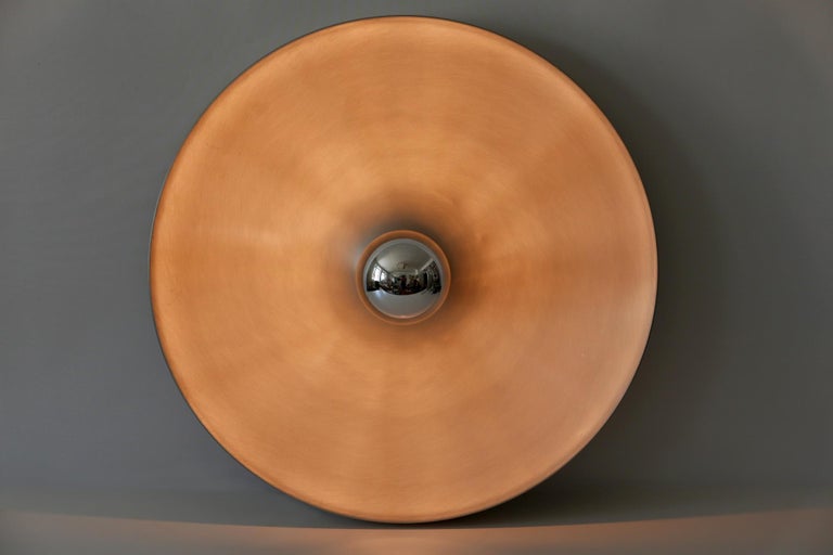 Huge Mid-Century Modern Disc Sconce or Flush Mount by Staff and Schwarz ...