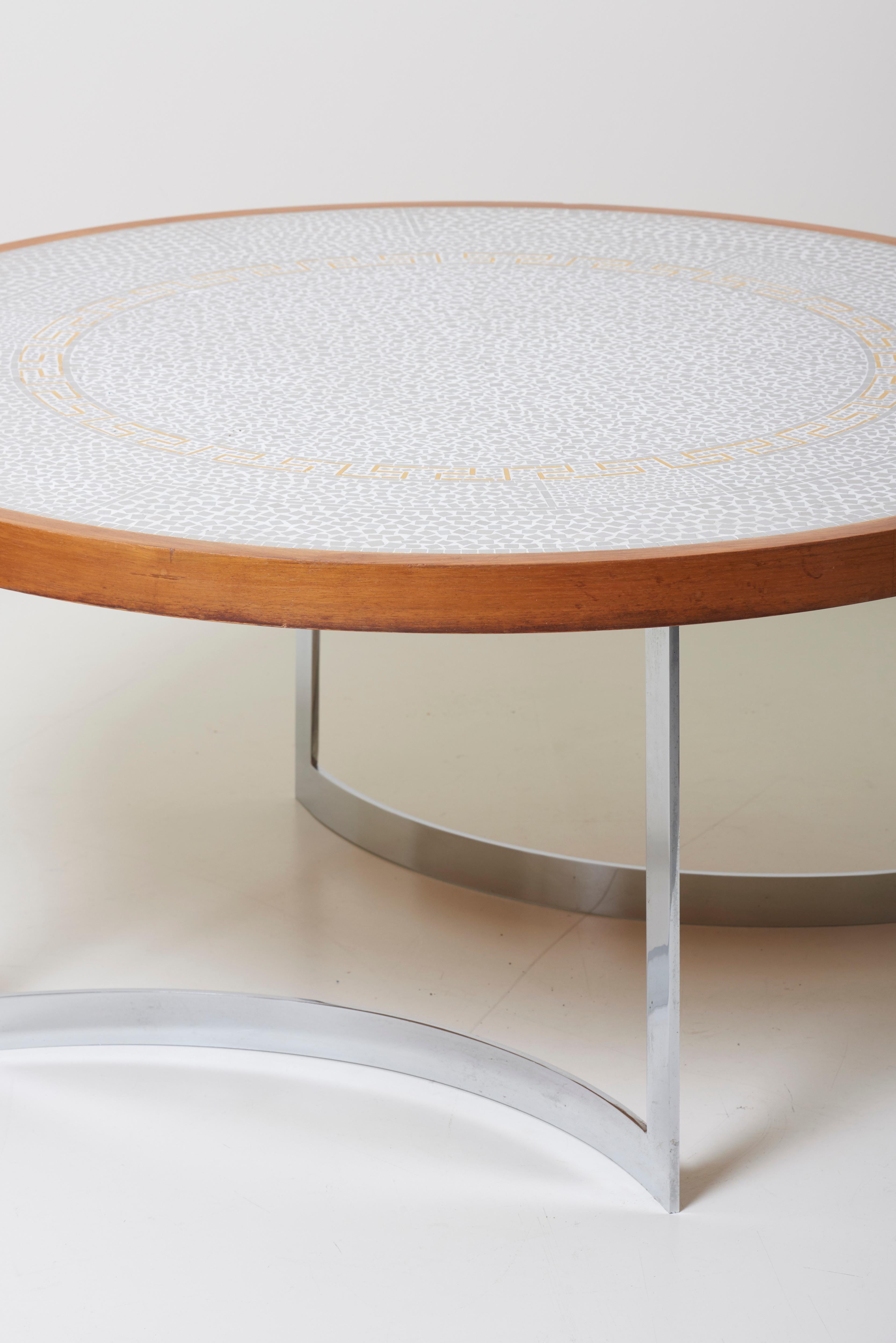 Huge Mosaic Coffee Table by Berthold Müller, Germany, 1967 For Sale at ...
