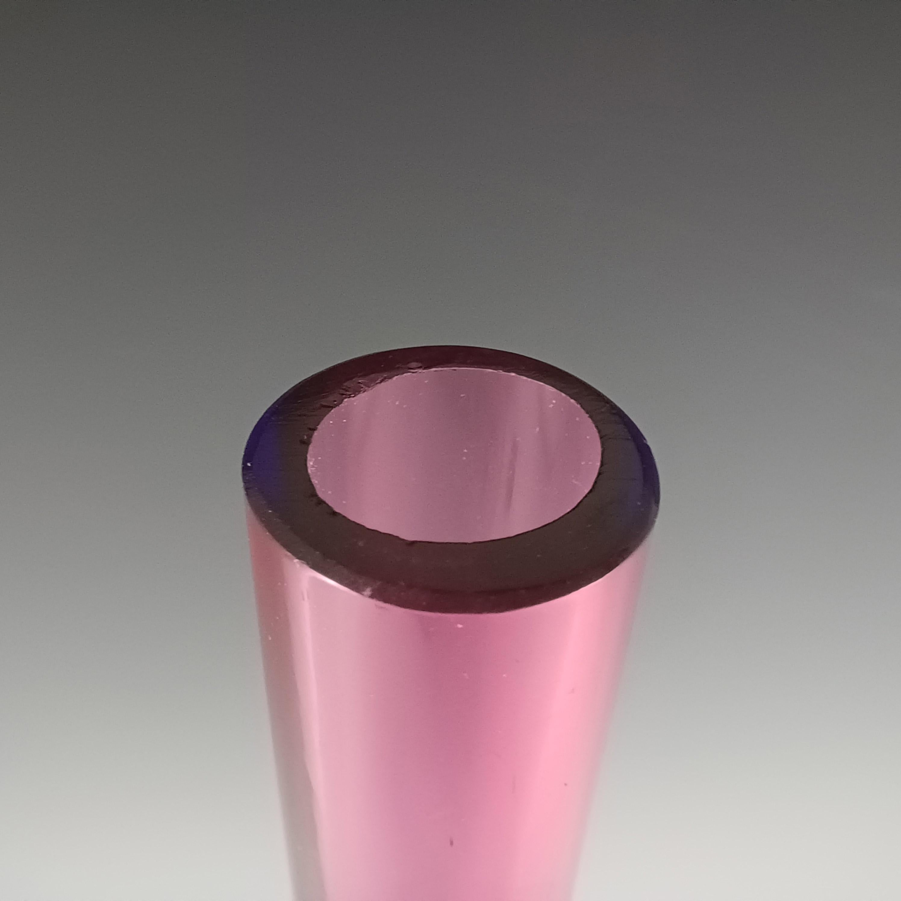 HUGE Murano Italian Purple and Blue Sommerso Glass Stem Vase For Sale ...