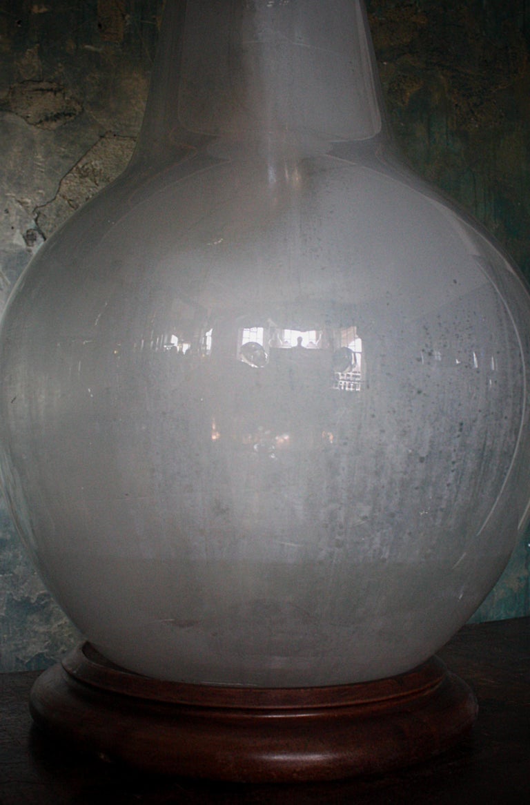 Huge Pair of Glass Chemist Display Carboys Trade Sign Apothecary ...