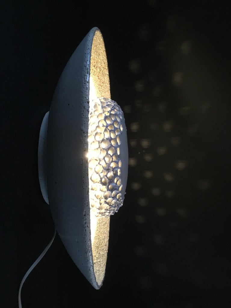 Huge Sculptural Wall Sconce Beige Sun Shaped by Brangstrup, Danish ...