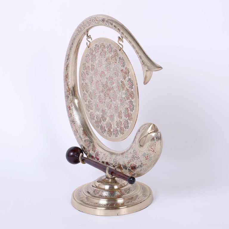Huge Vintage Anglo Indian Dinner Gong at 1stDibs