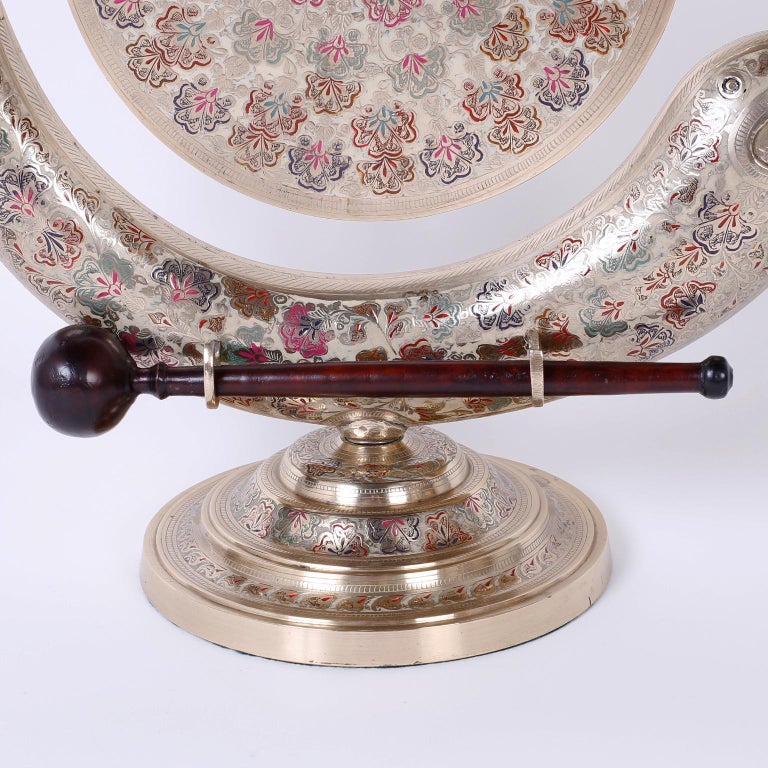 Huge Vintage Anglo Indian Dinner Gong at 1stDibs