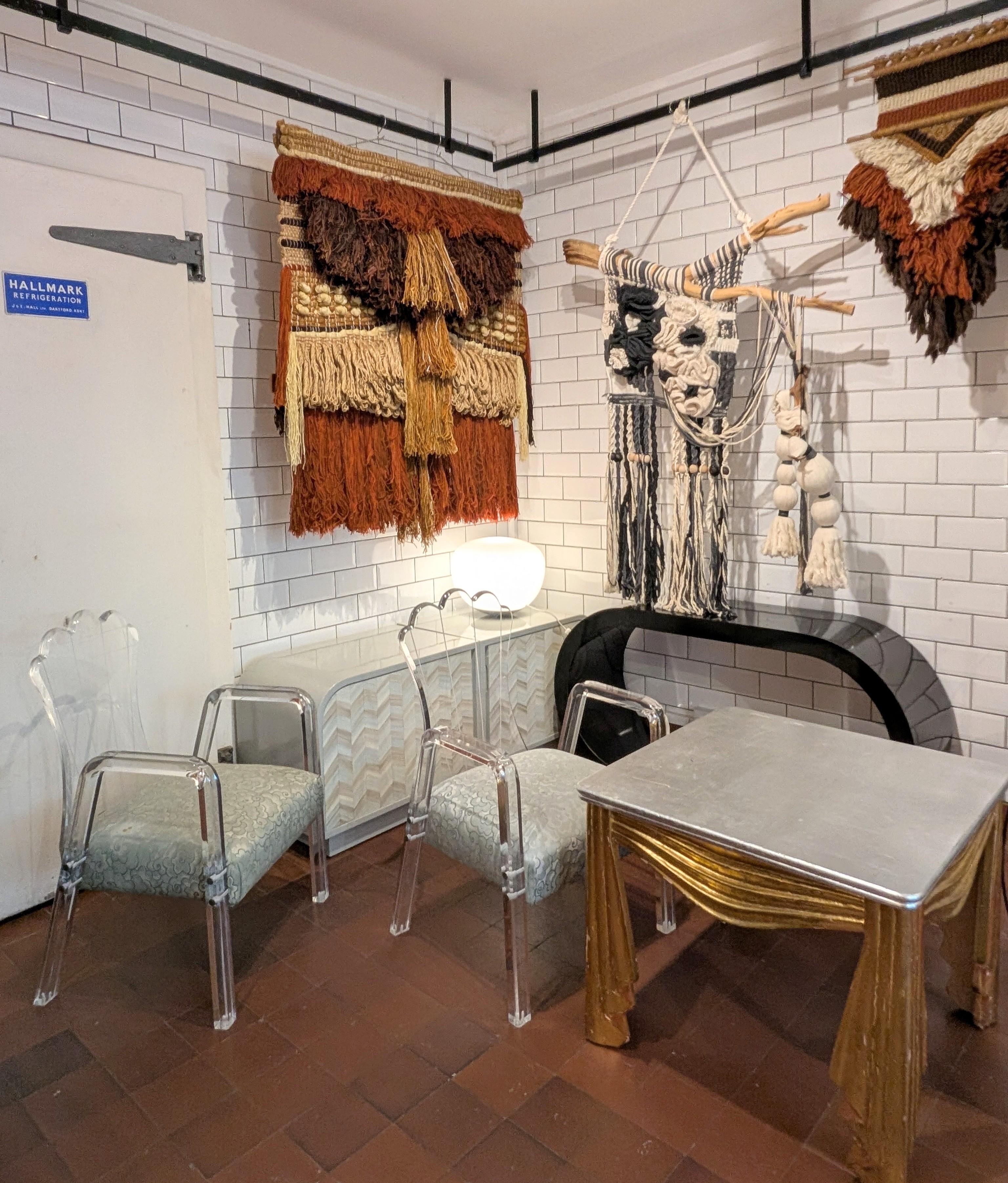 Huge vintage textile fiber wall art by California artist Margo O'Connor ...