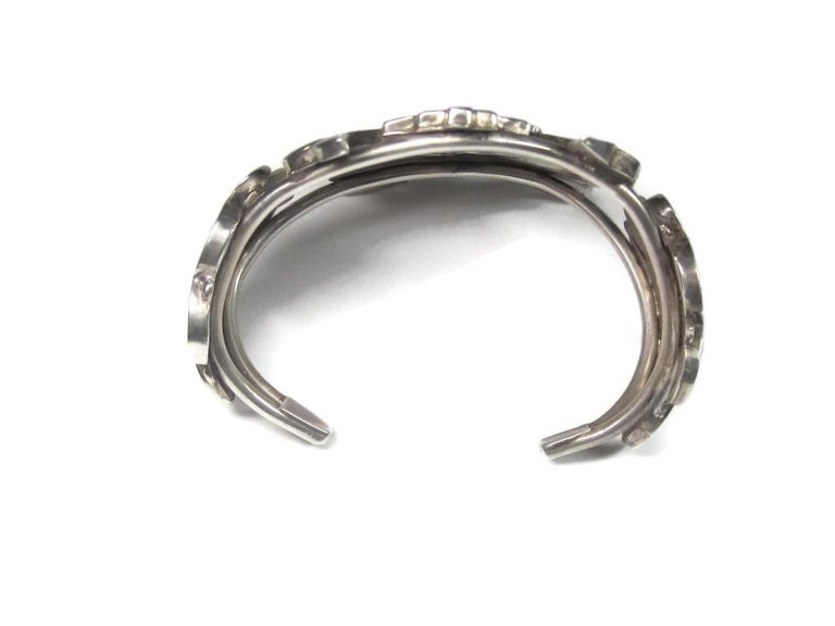 Huge Vintage Zuni Turquoise Coral Inlay Knifewing Cuff Bracelet For ...