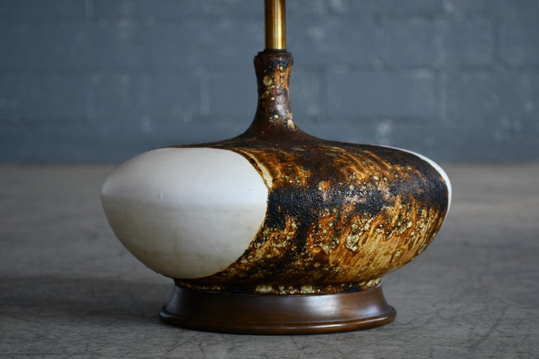 Huge Volcanic Lava Ceramic Lamp, '1960s' at 1stDibs