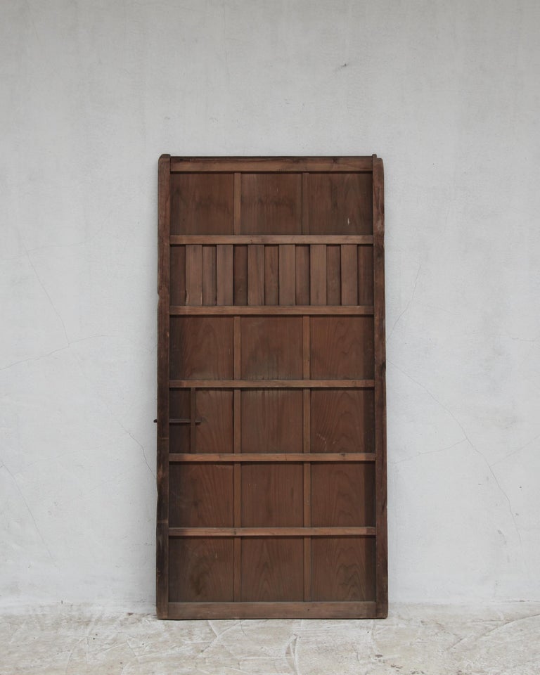 Huge Wabi Sabi Early 19th Japanese Charred Cedar Door Wall Art For Sale ...