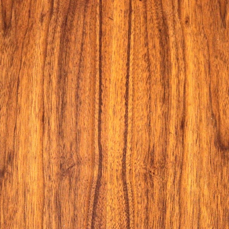 Huge Walnut and Chrome Mid-Century Modern Conference Table by Hugh ...
