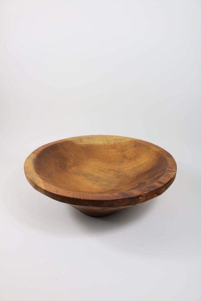 Huge Wooden Floor Bowl For Sale at 1stDibs