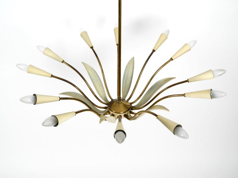 Huge Extra Large Mid-Century Modern Sputnik Ceiling Lamp with 12 Arms ...