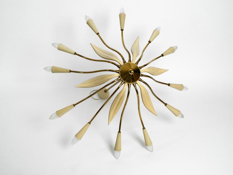 Huge Extra Large Mid-Century Modern Sputnik Ceiling Lamp with 12 Arms ...