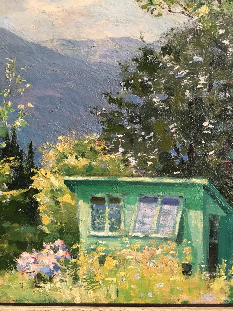 Hugh Cameron Wilson - The Potting Shed, Impressionist Landscape, Oil ...
