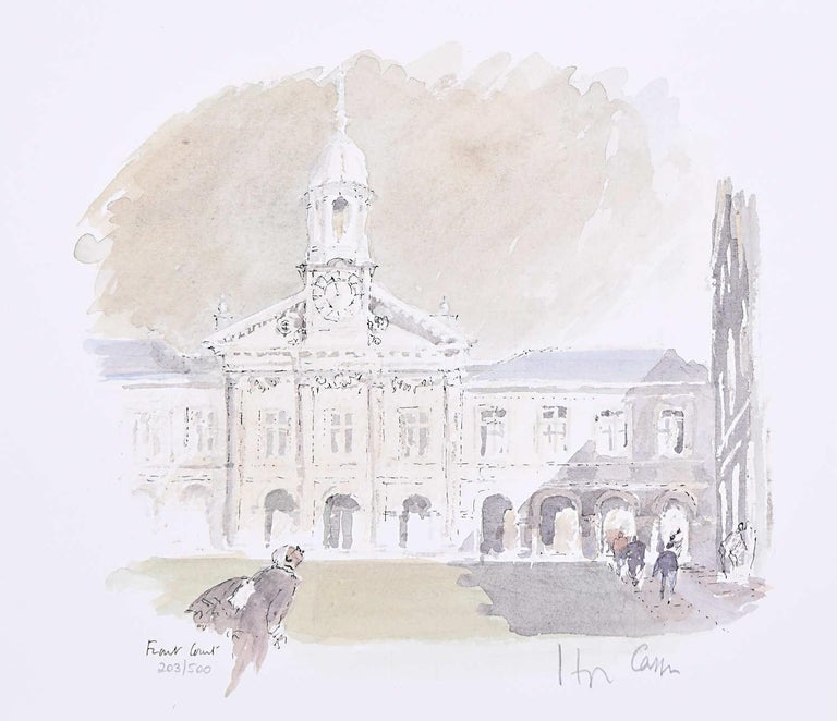 Hugh Casson - Hugh Casson Emmanuel College Cambridge Front Court ...
