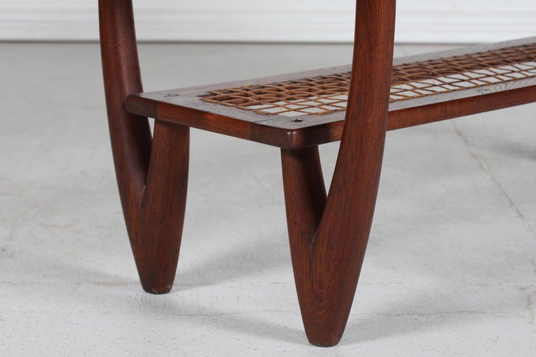Hugh Danish Planter in Kai Kristiansen style of Teak, Oak and Cane ...
