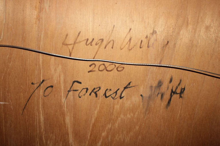 Hugh Wiley - "To Forest Life" Large Textured Abstract in Green, 2006 ...