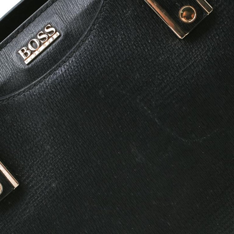 Hugo Boss Black Leather Maika Tote at 1stDibs | hugo boss handbags