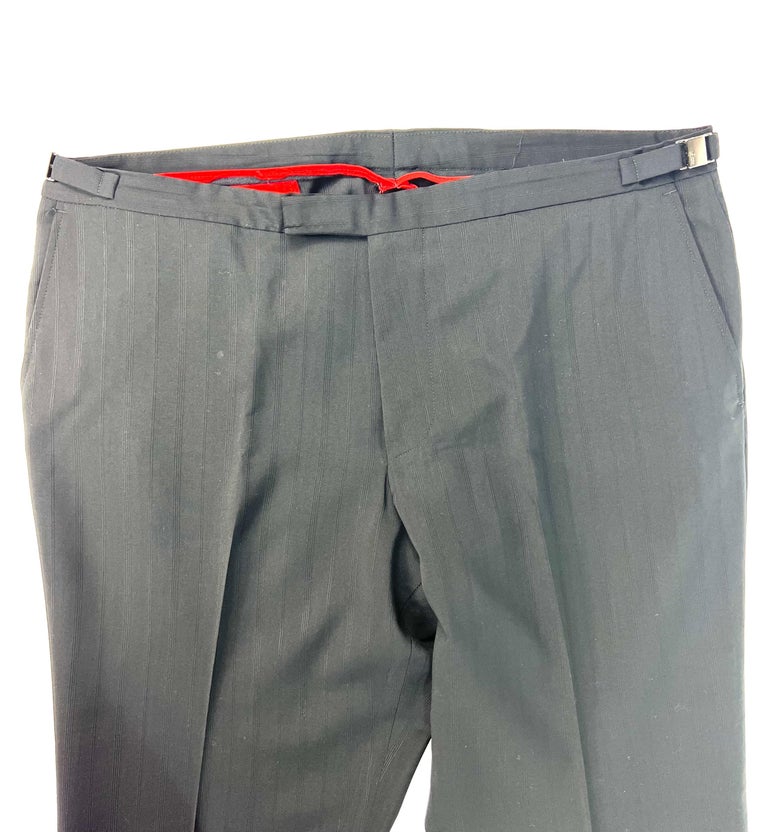 Hugo Boss Black Wool Trousers Pants, Size 38 For Sale at 1stDibs