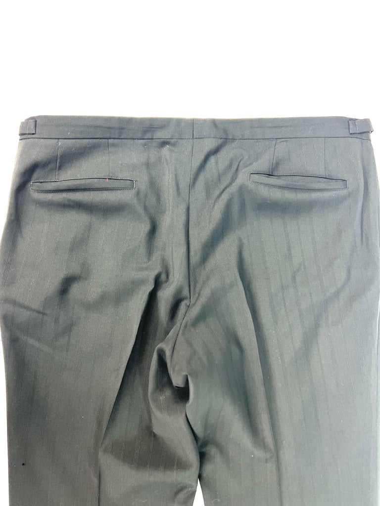 Hugo Boss Black Wool Trousers Pants, Size 38 For Sale at 1stDibs