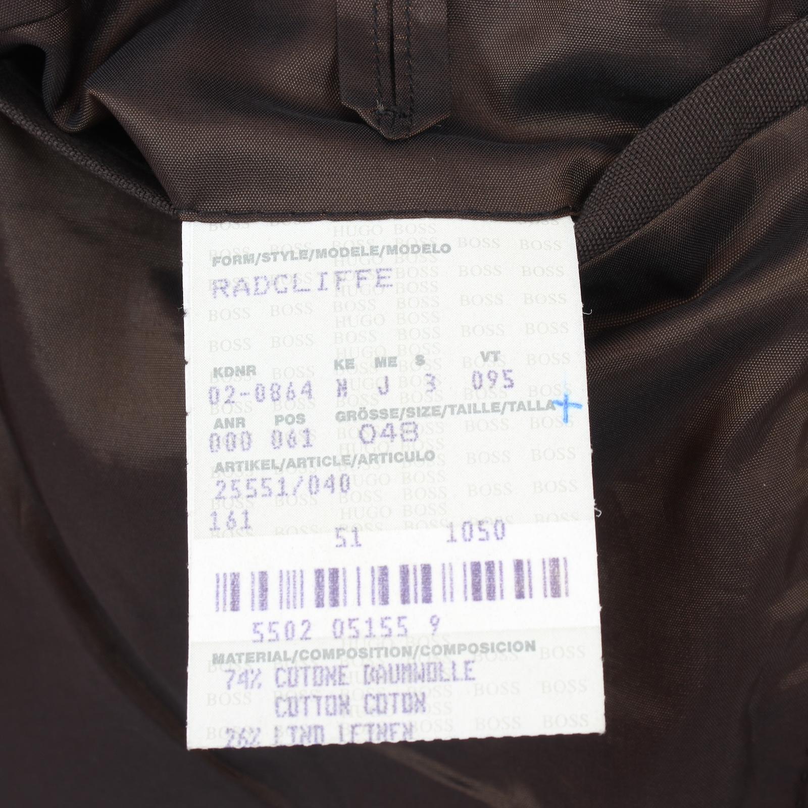 Hugo Boss Brown Linen Classic Jacket Vintage 2000s For Sale at 1stDibs