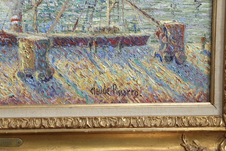 Hughes Claude Pissarro - L'embarquement du Sainte Louisa-Paris - 20th ...