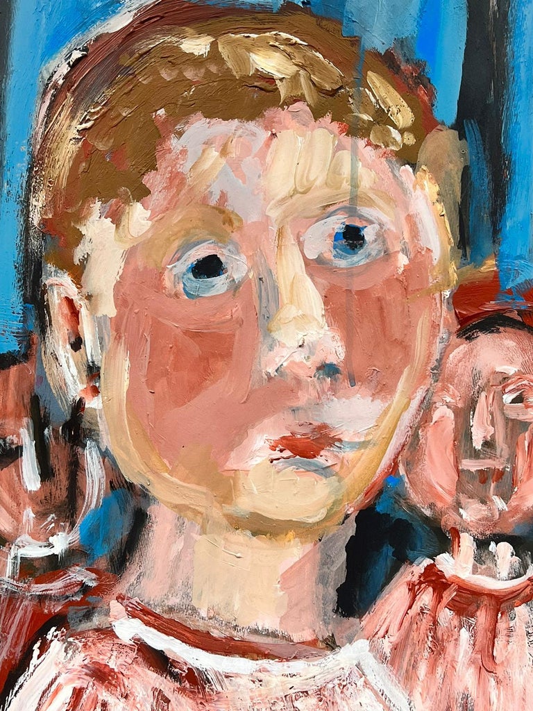 Huguette Ginet-Lasnier - French Modernist Painting Figurative Group For ...