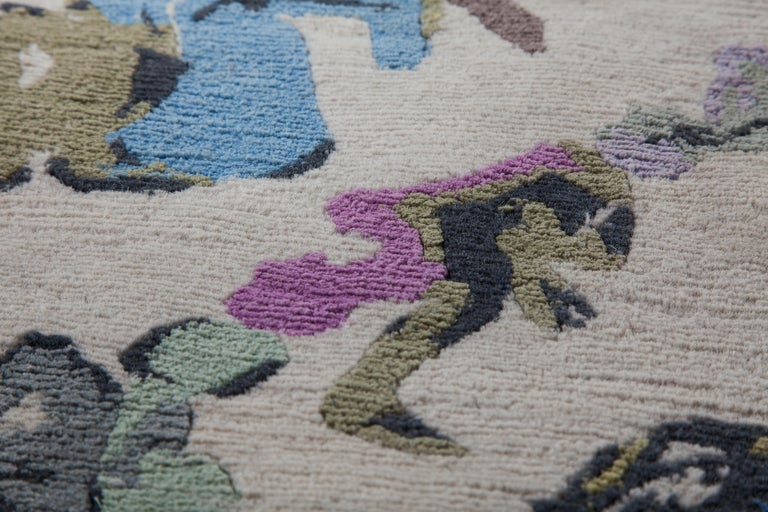 Human Circle, Inferno Carpet, Hand Knotted in Wool, 200 Knots For Sale ...
