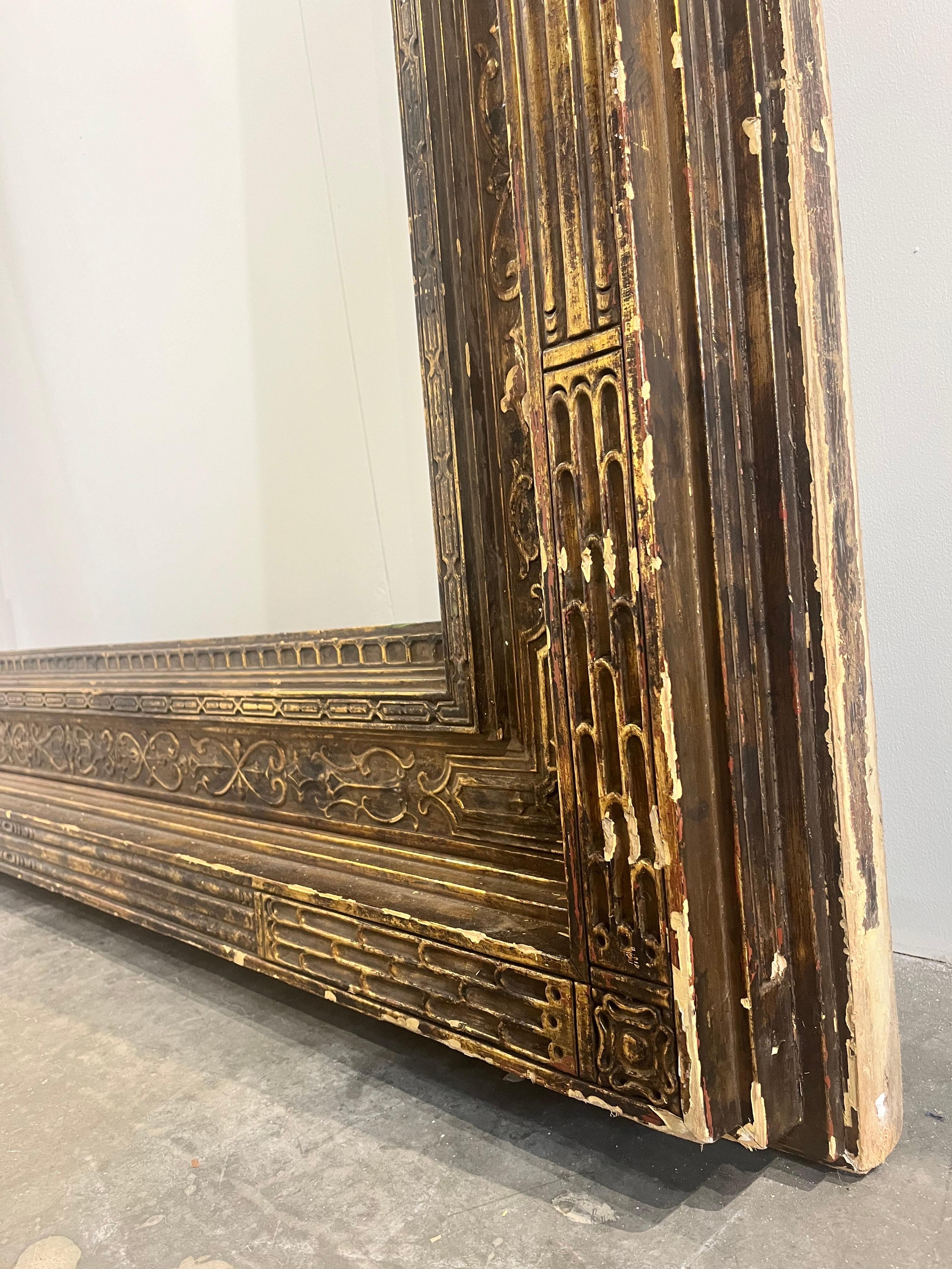 Humongous Antique Carrig Rohane Newcomb Macklin Style Picture Painting Frame For Sale at 1stDibs