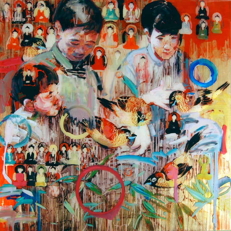 Hung Liu - Blessed II For Sale at 1stDibs | hung liu art, hung lui ...